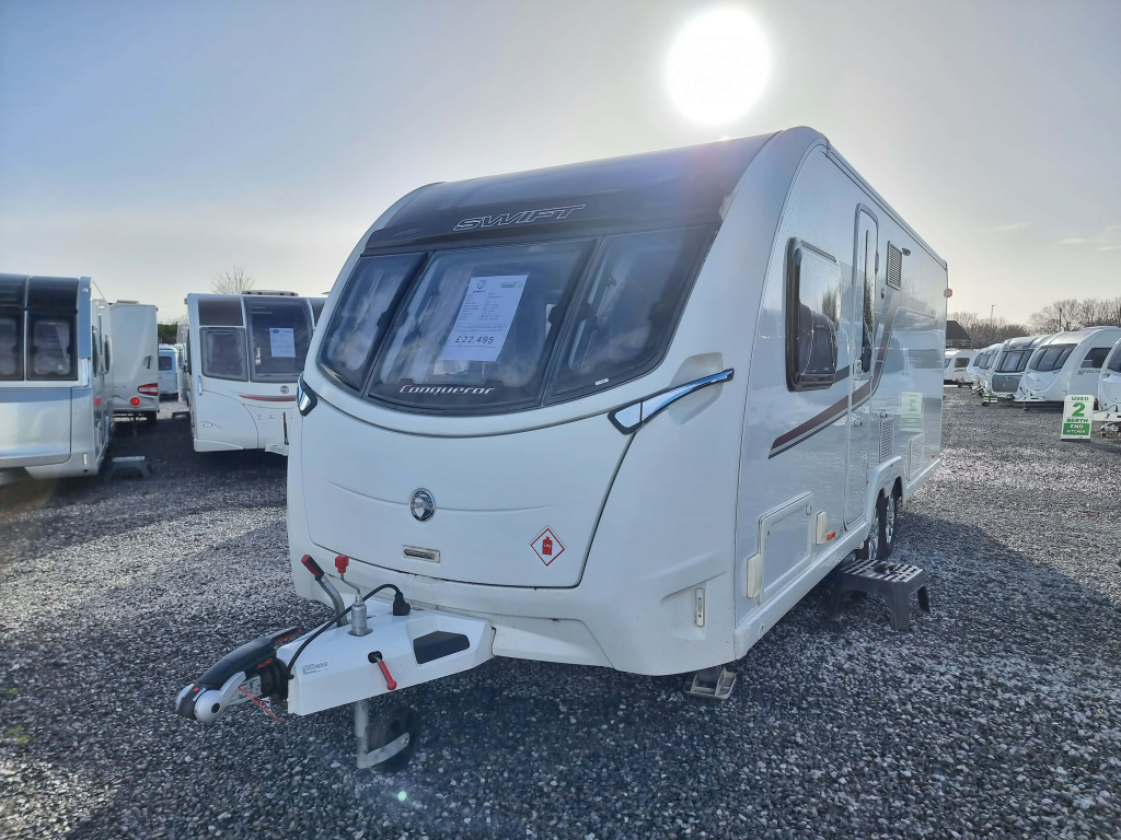 2017 Swift Conqueror 645 | Used Caravans | Highbridge Caravan Centre Ltd.